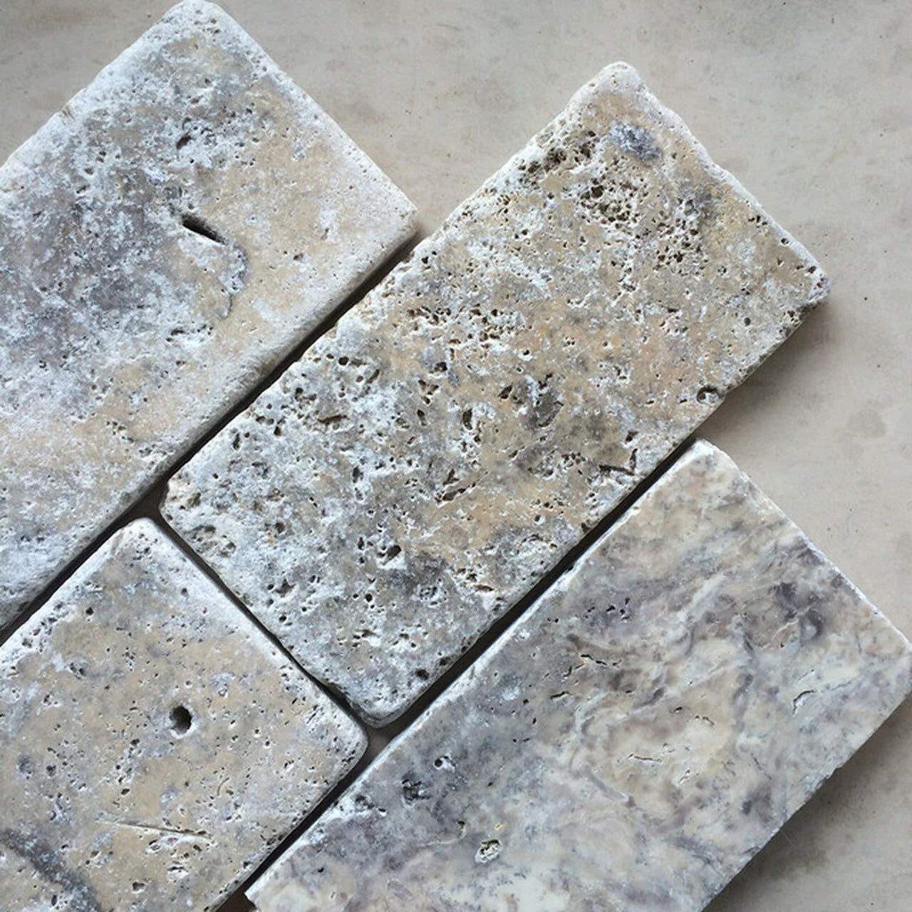 SILVER TRAVERTINE TILES | stoneandtiledepot.com