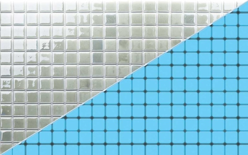 Luminous Ocean and Ice Blue Glass Mosaic Tile