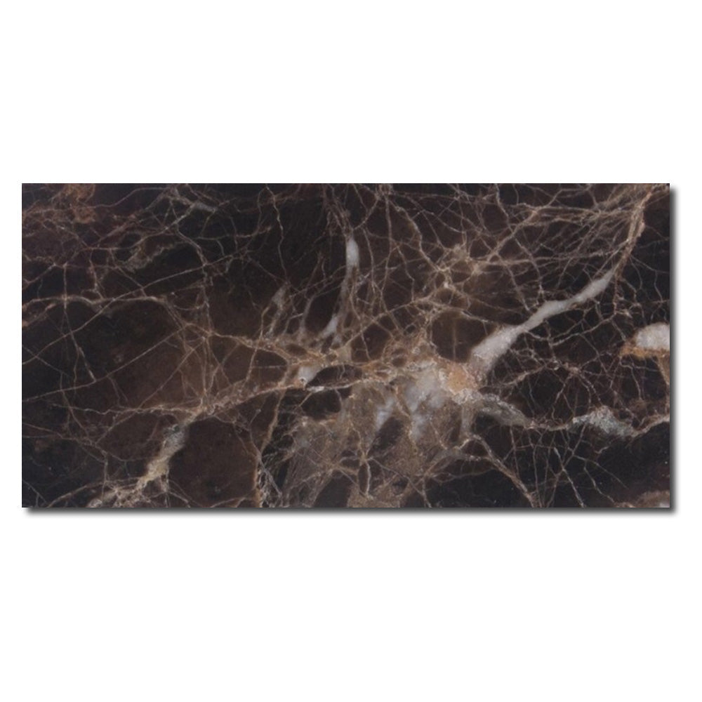 Emperador Dark Spanish Marble 3x6 Polished Tile | stoneandtiledepot.com