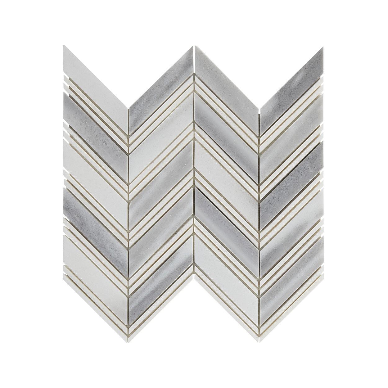 Skyline Chevron Mosaic Tile | stoneandtiledepot.com